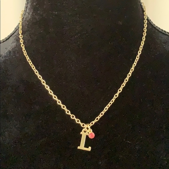Candy Did It! | Jewelry | Nwt Dainty Gold Letter L Initial Necklace ...